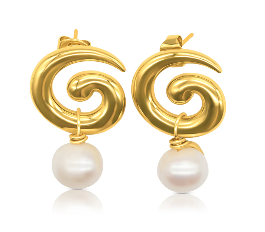 Baby Brando Earrings- Gold